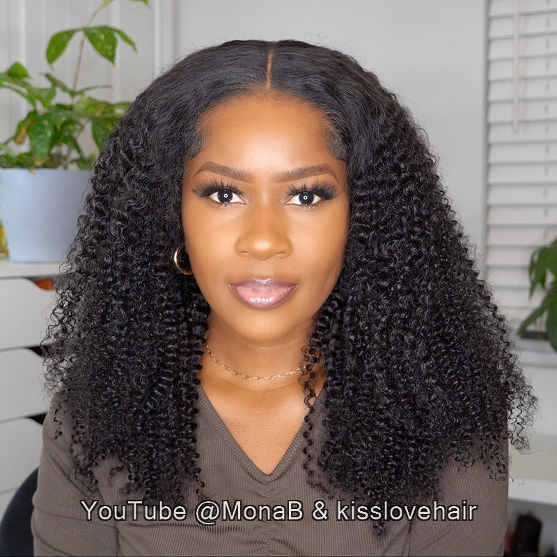 Glueless Wig Kinky Curly 5x5 Lace Front Human Hair Wigs- KissLove Hair