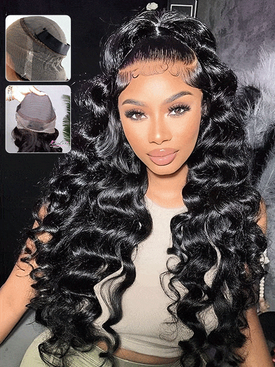 Invisi Drawstring Cap 360 Lace Frontal Wigs Body Wave/Water Wave ...
