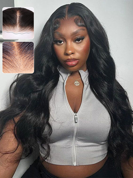 13x6 Full Lace Frontal Wig Straight Hair Pre Plucked Ear to Ear Parting ...