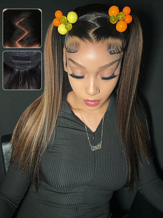 Brown Bayalage 10x6 Parting Max Lace Closure Wig Human Hair- Kisslove Hair