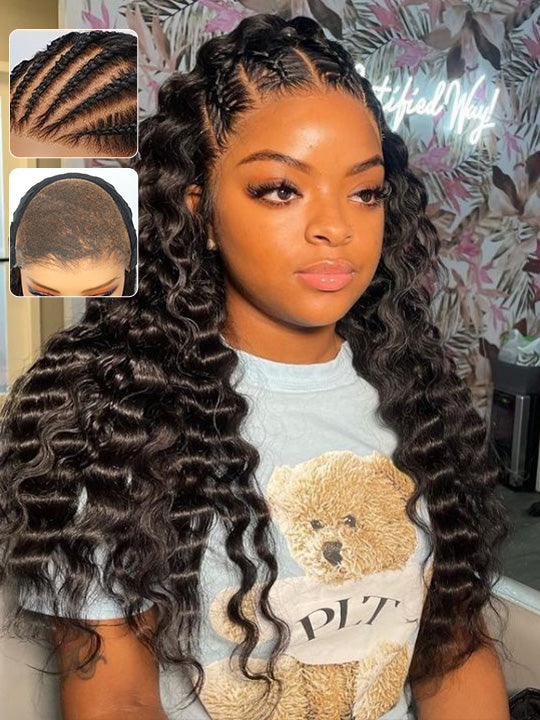 10x6 Lace Loose Wave Human Hair Wig With Elastic Drawstring- Kisslove Hair